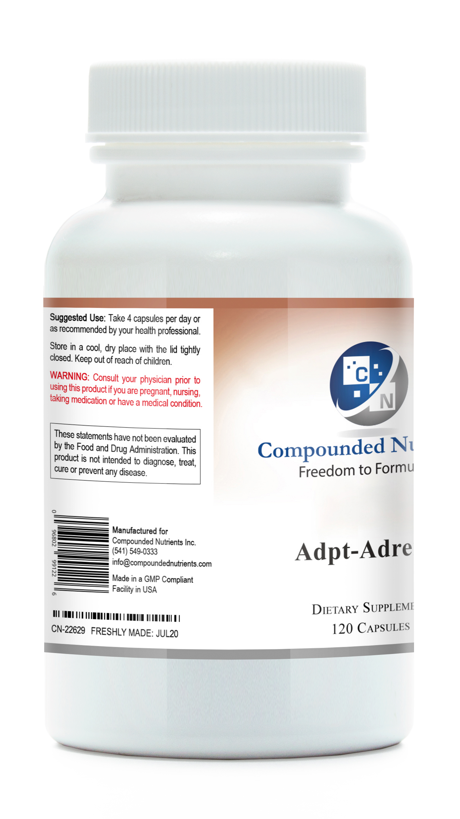 Compounded Nutrients - Inhouse formulation #ADPTADR - Adpt. Adrenal