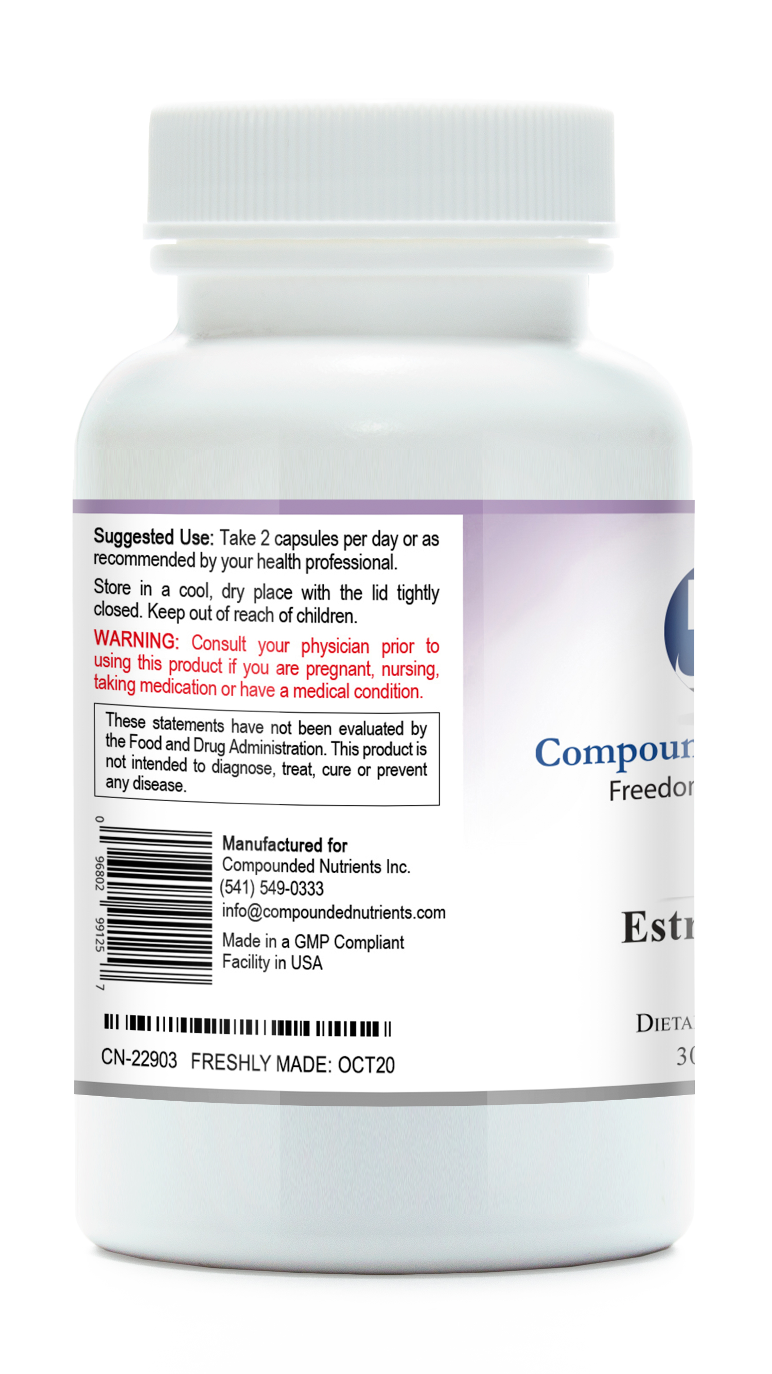 Compounded Nutrients - Inhouse formulation #ESTRO_METAB - EstroMetab